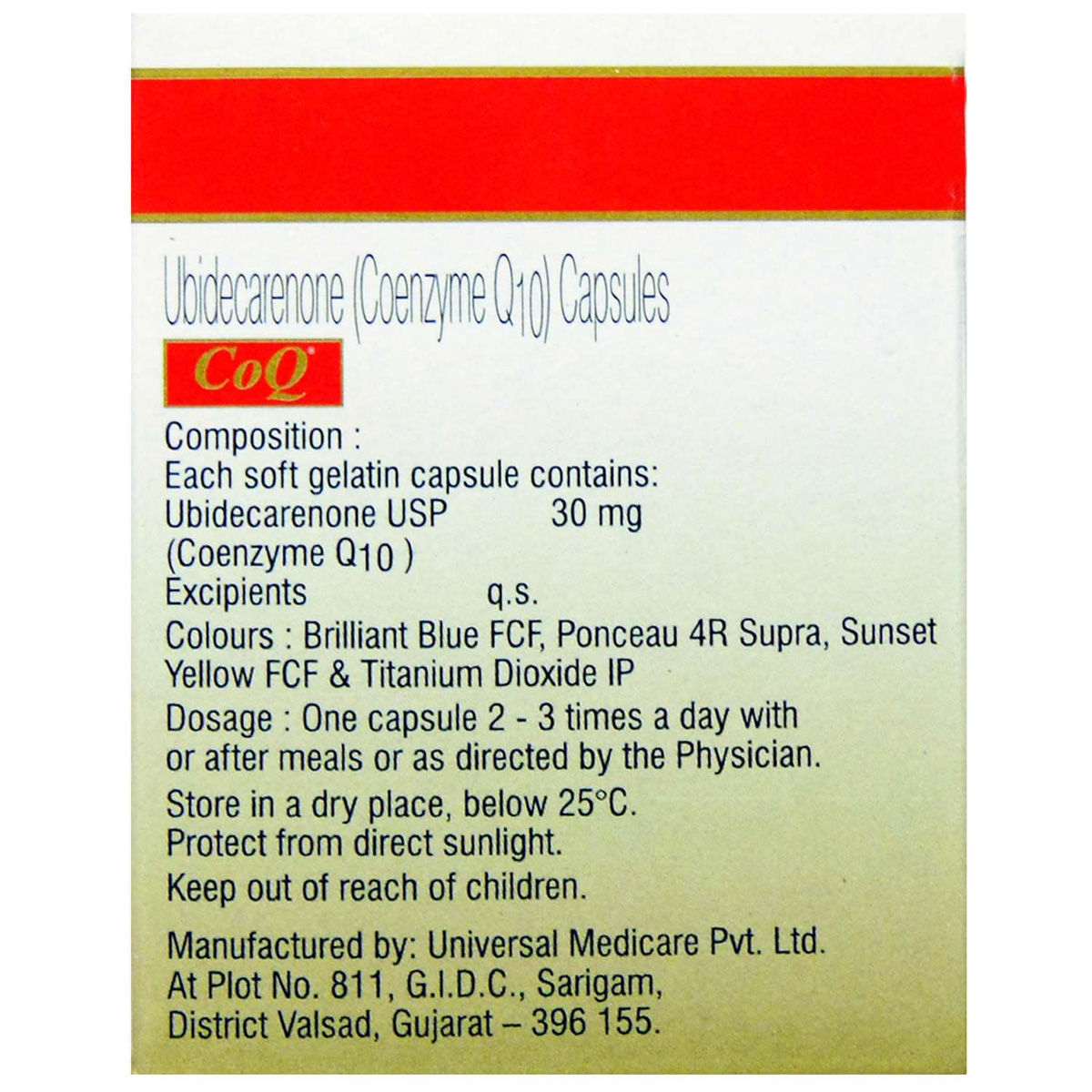 CoQ Capsule 10's Price, Uses, Side Effects, Composition - Apollo Pharmacy
