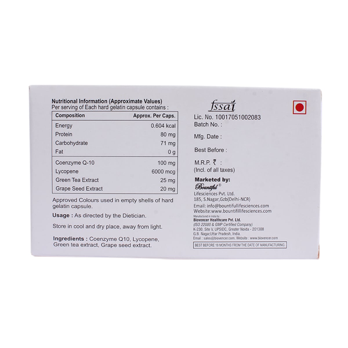 CO-Q-STAR CAPSULES 10'S Price, Uses, Side Effects, Composition - Apollo ...