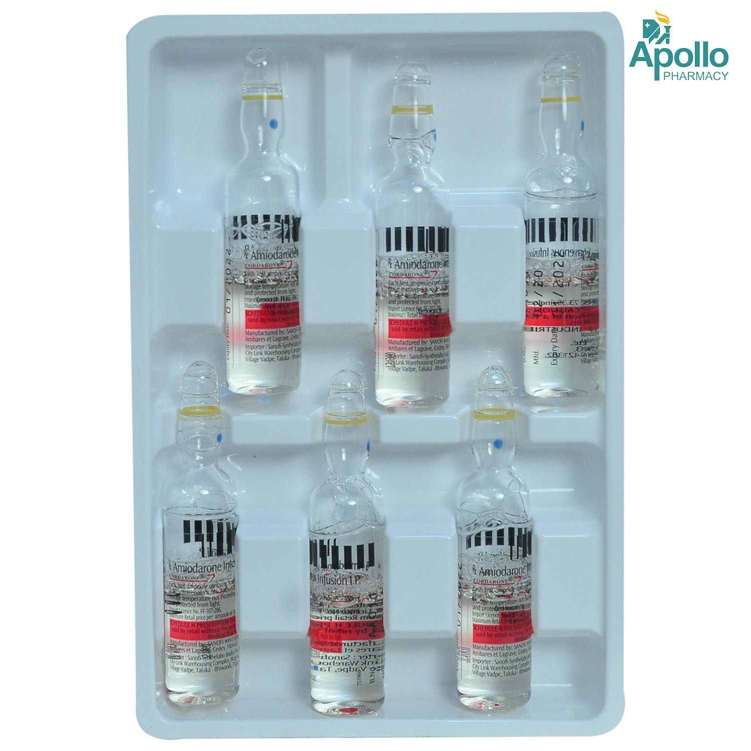 CORDARONE INJECTION 3ML Price, Uses, Side Effects, Composition - Apollo Pharmacy