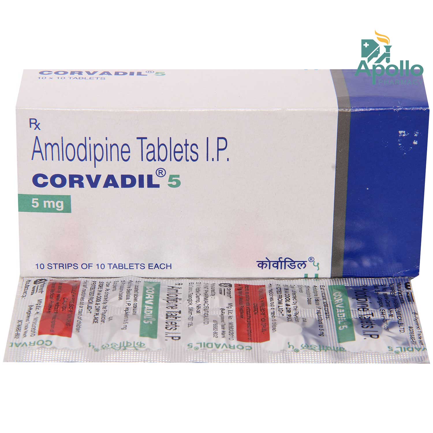 Corvadil 5 Tablet 10's Price, Uses, Side Effects, Composition - Apollo ...
