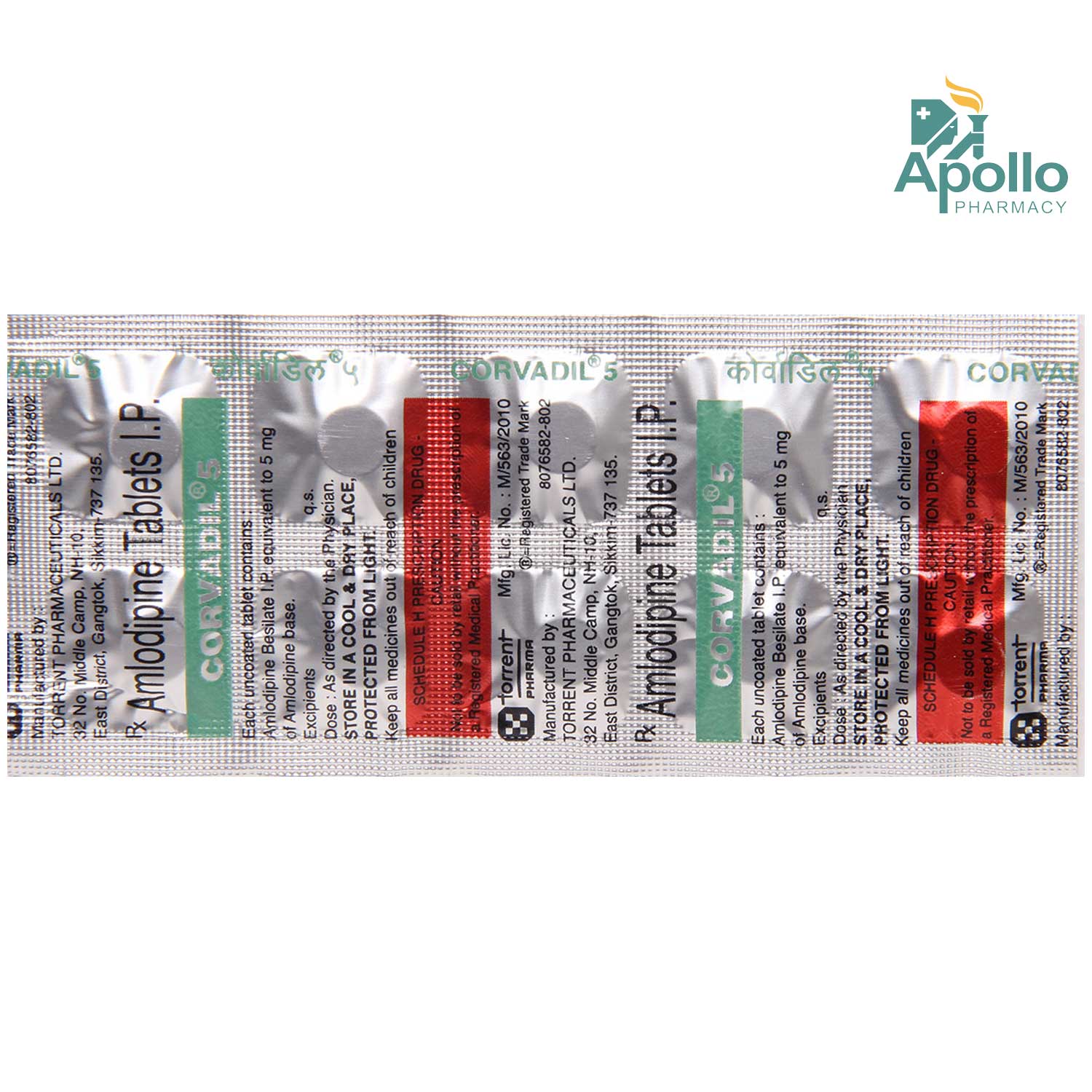 Corvadil 5 Tablet 10's Price, Uses, Side Effects, Composition - Apollo ...