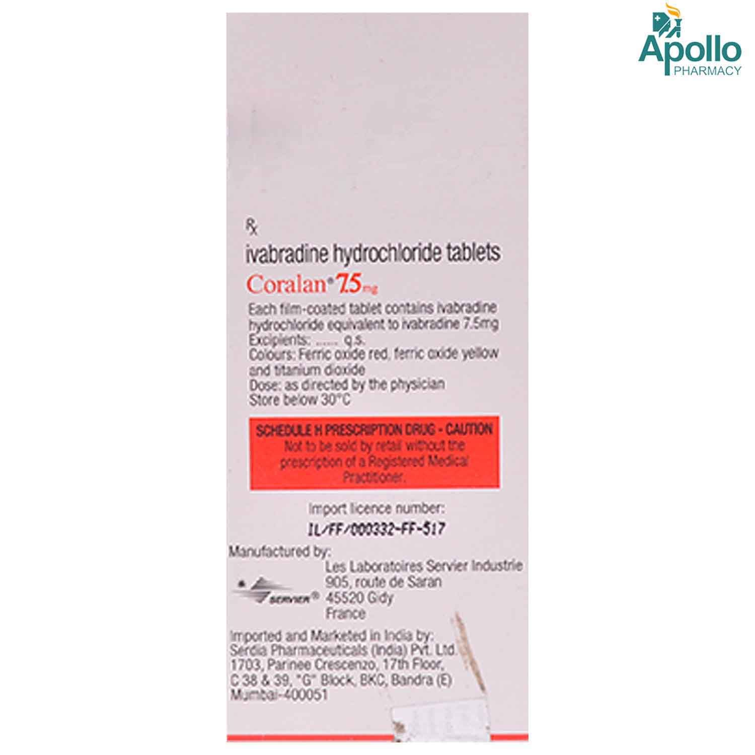 CORALAN 7.5MG TABLET Price, Uses, Side Effects, Composition - Apollo ...