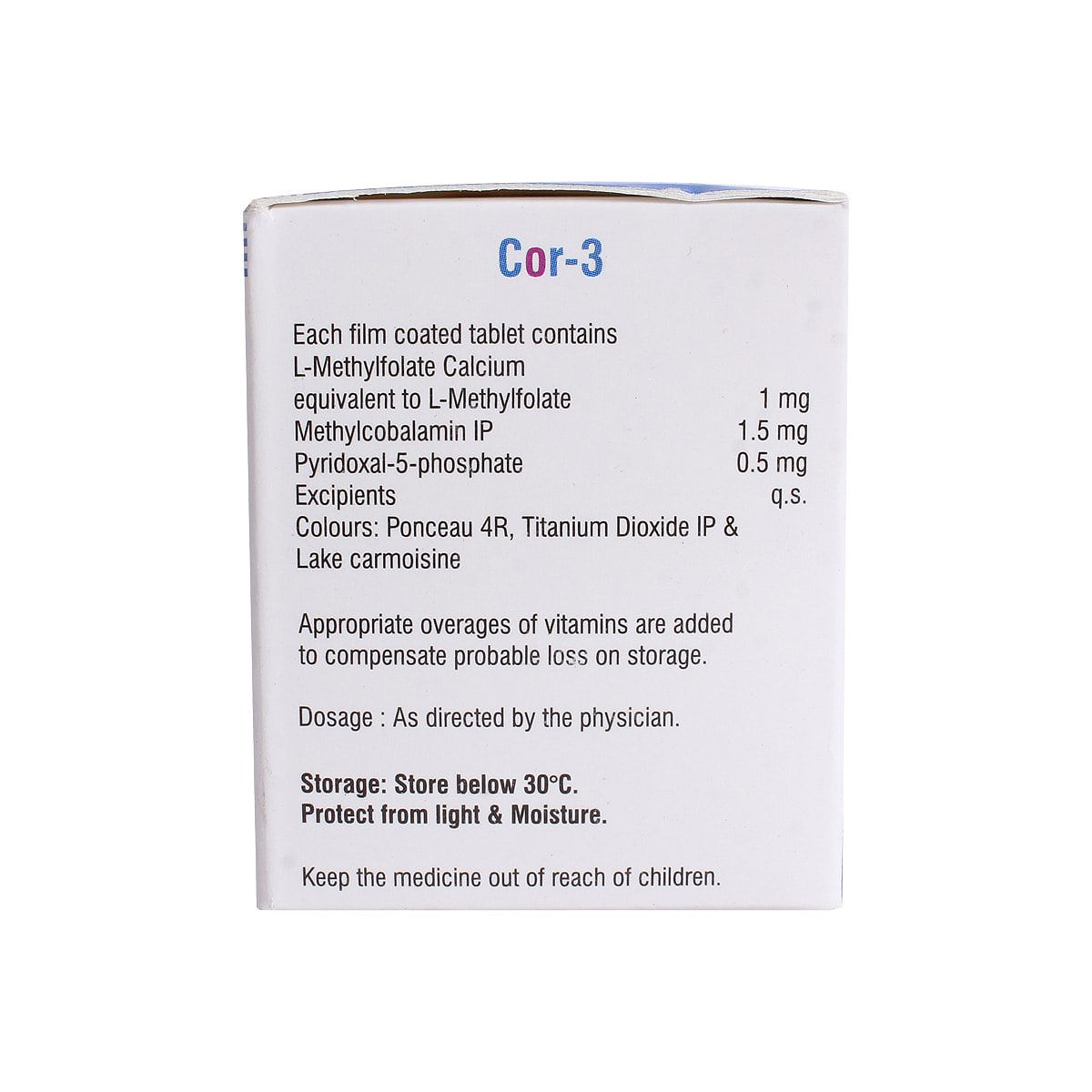 Cor 3 Tablet 15's Price, Uses, Side Effects, Composition - Apollo Pharmacy