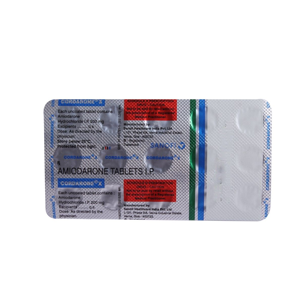 Cordarone X Tablet 15's Price, Uses, Side Effects, Composition - Apollo ...