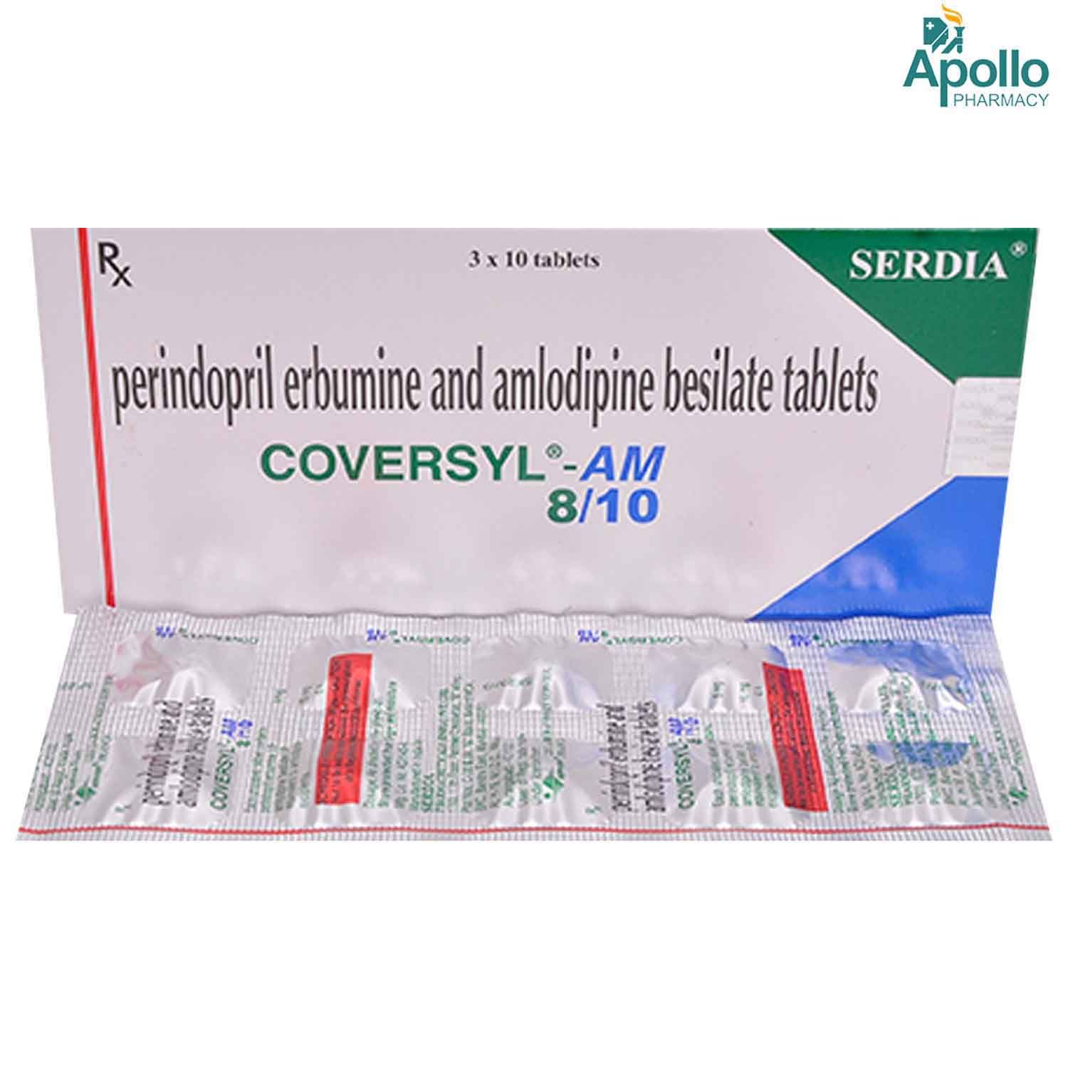 COVERSYL AM 8/10MG TABLET Price, Uses, Side Effects, Composition - Apollo Pharmacy