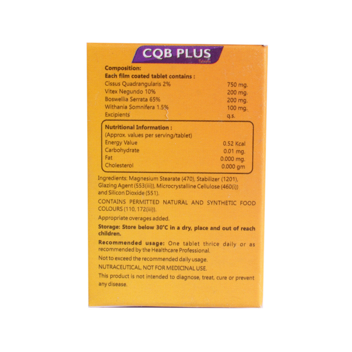 Cqb Plus Tablet 15's Price, Uses, Side Effects, Composition - Apollo ...