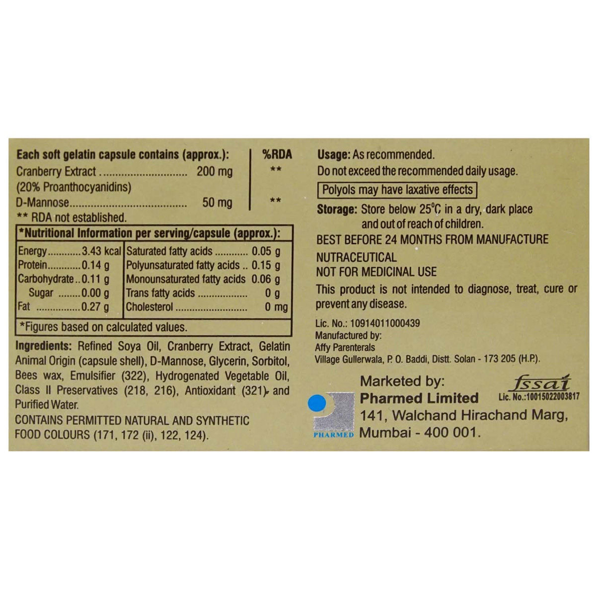 Cranmed Capsule 10's Price, Uses, Side Effects, Composition - Apollo ...