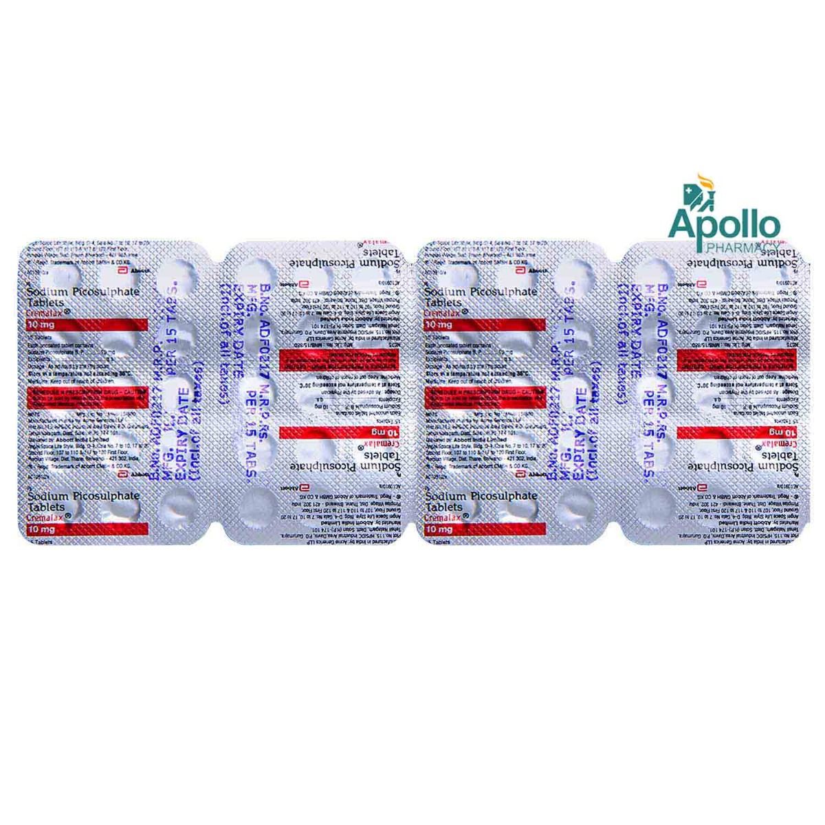 Cremalax Tablet 15's Price, Uses, Side Effects, Composition - Apollo ...