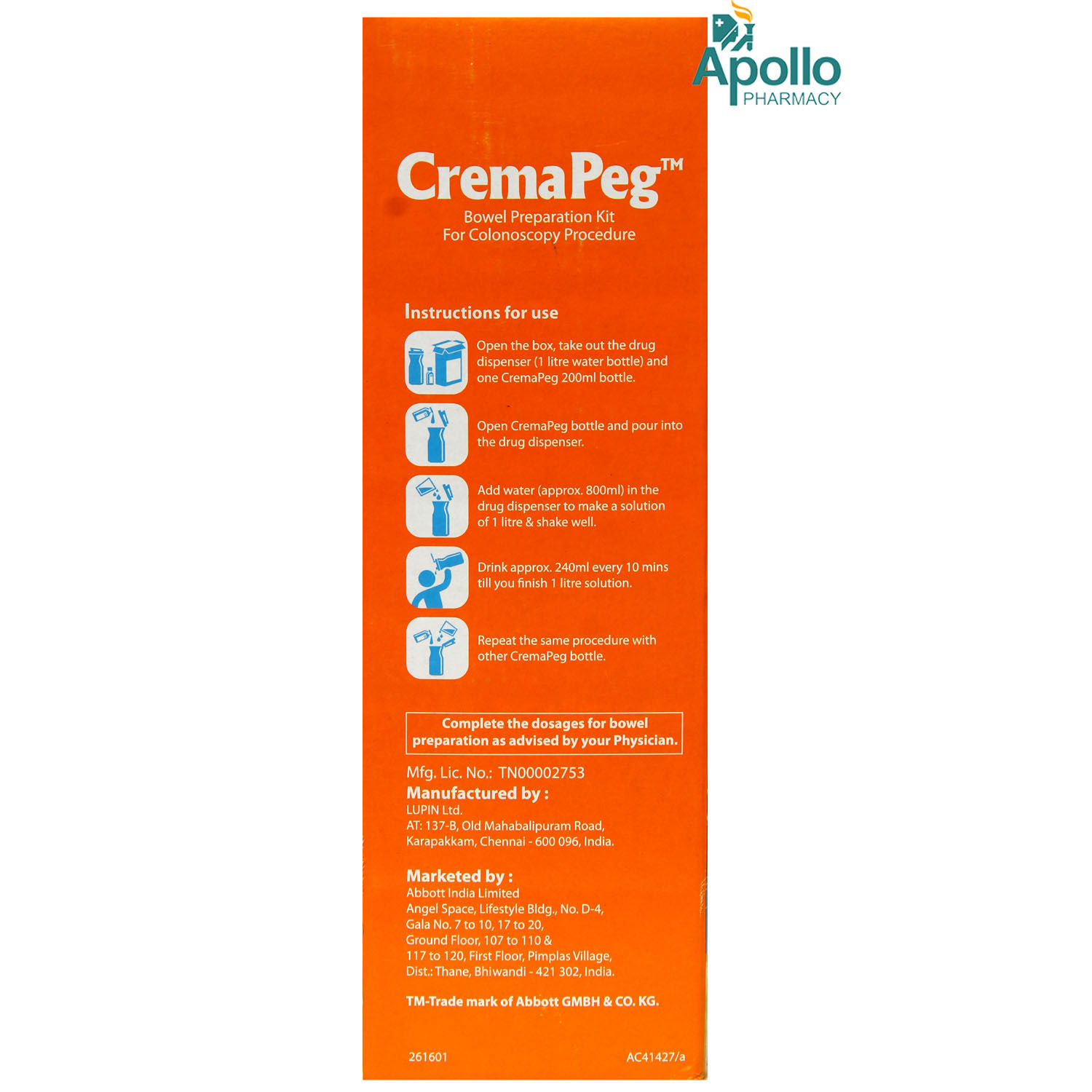 Cremapeg Kit Price, Uses, Side Effects, Composition - Apollo Pharmacy