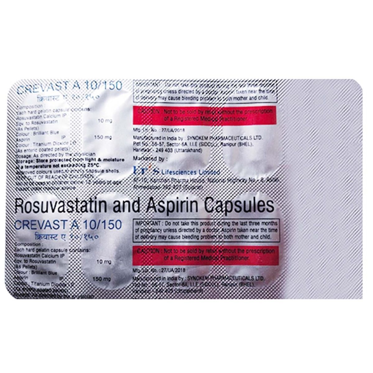 Crevast A 10/150 Capsule 10's Price, Uses, Side Effects, Composition ...