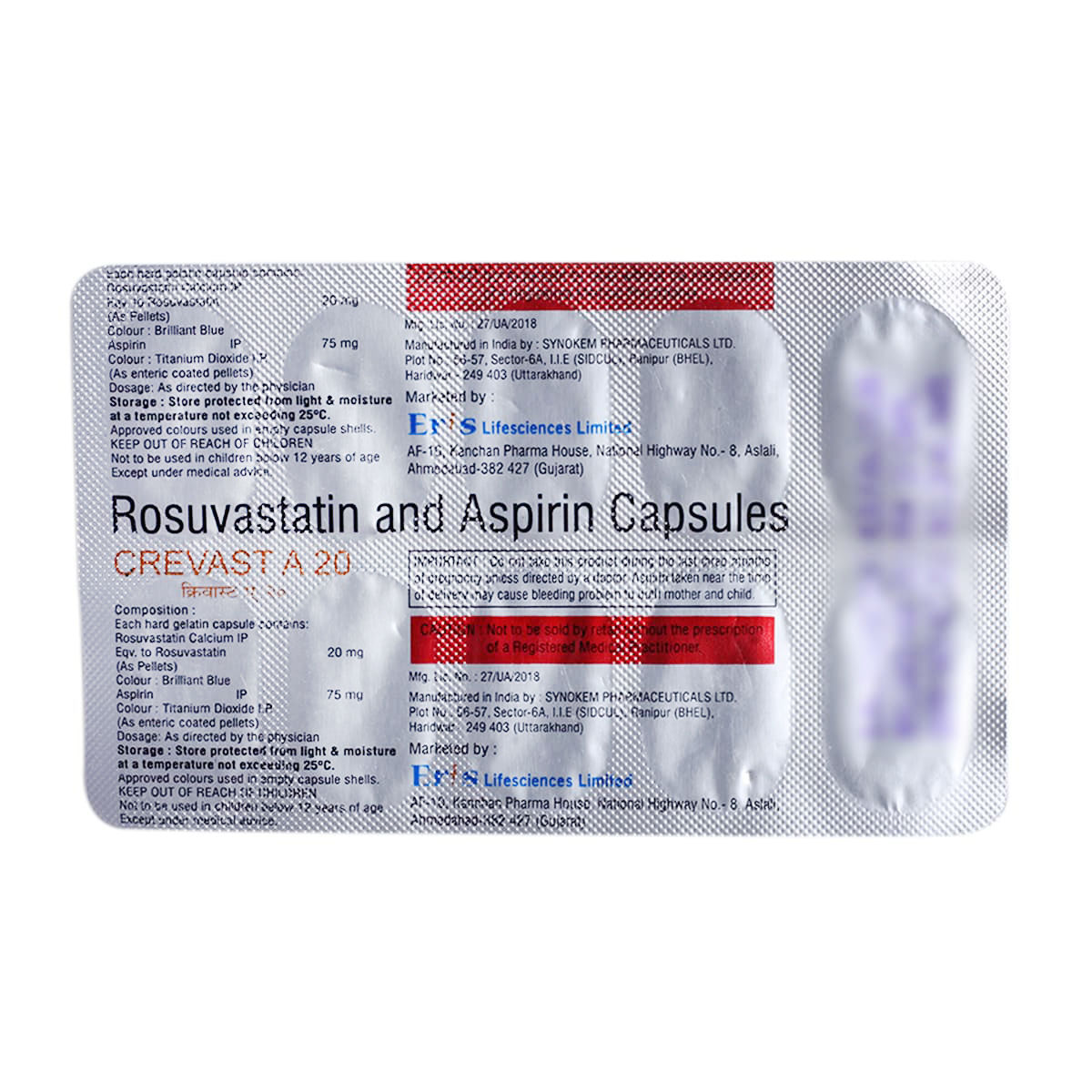 Crevast A 20 Capsule 10's Price, Uses, Side Effects, Composition ...