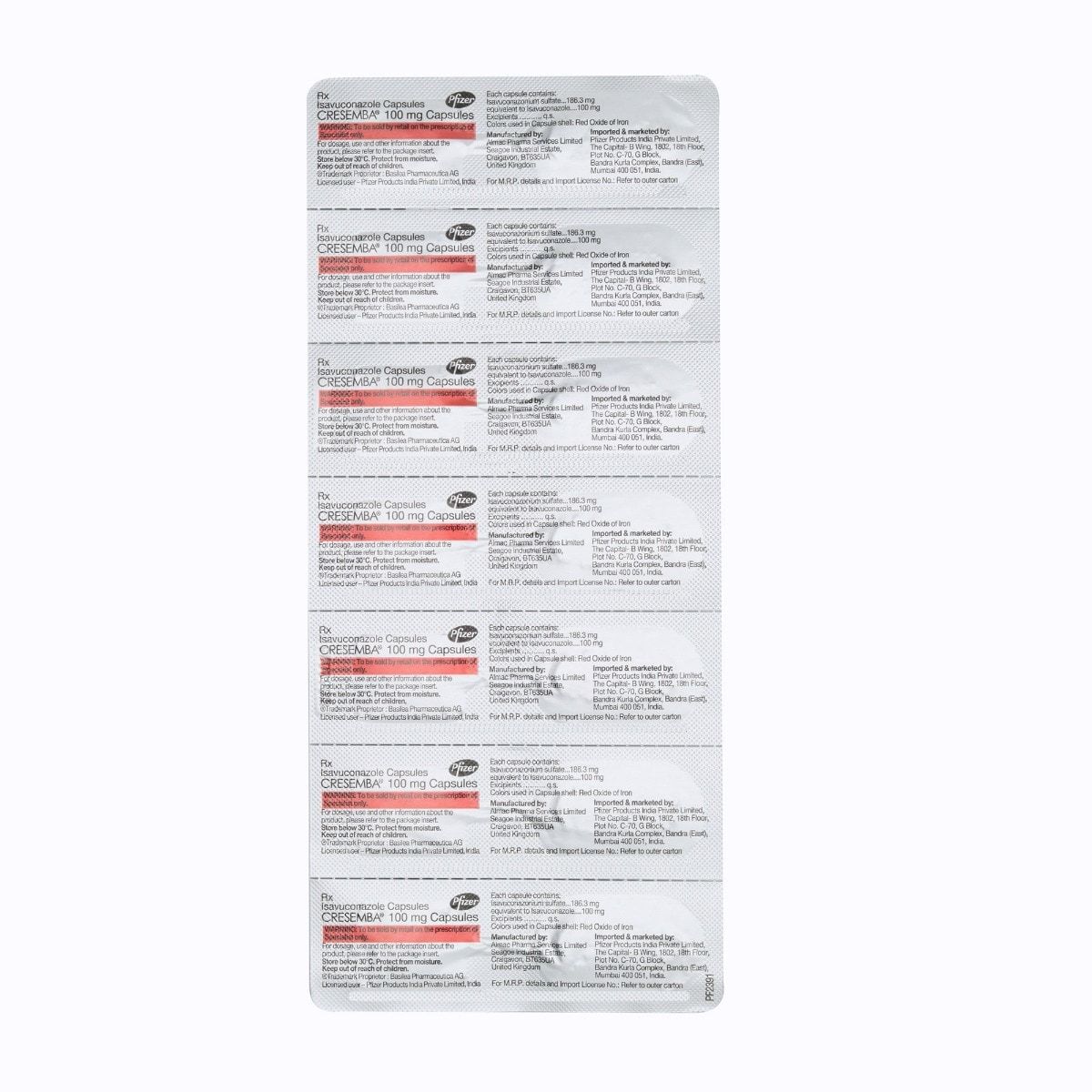 CRESEMBA 100MG CAPSULES 7'S Price, Uses, Side Effects, Composition ...