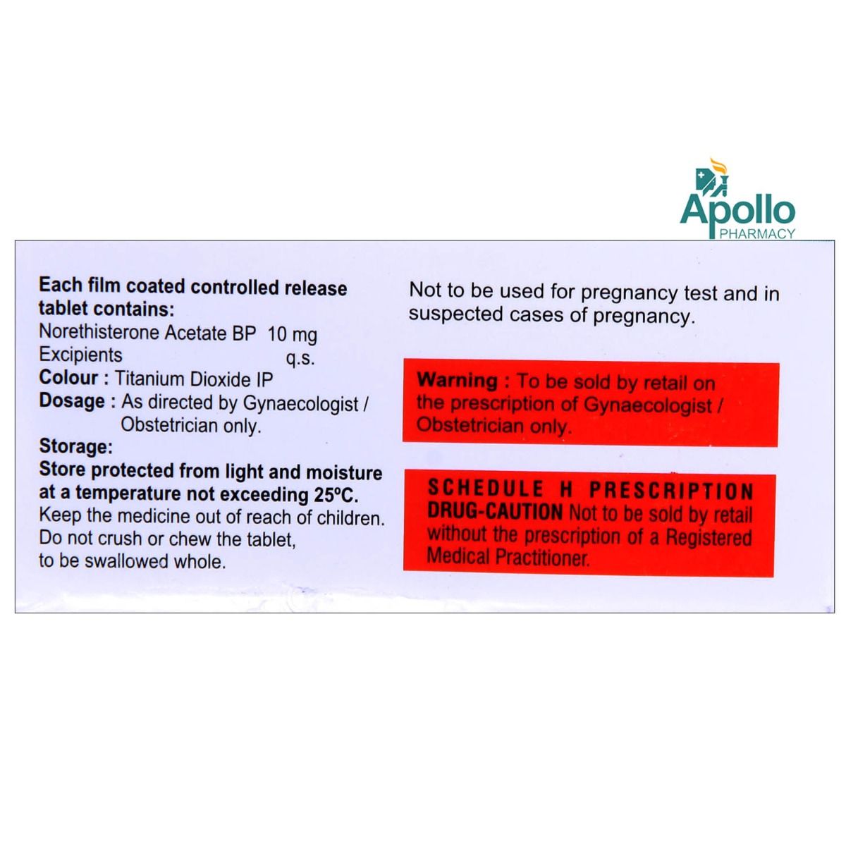 Crina-NCR 10 mg Tablet 10's Price, Uses, Side Effects, Composition ...