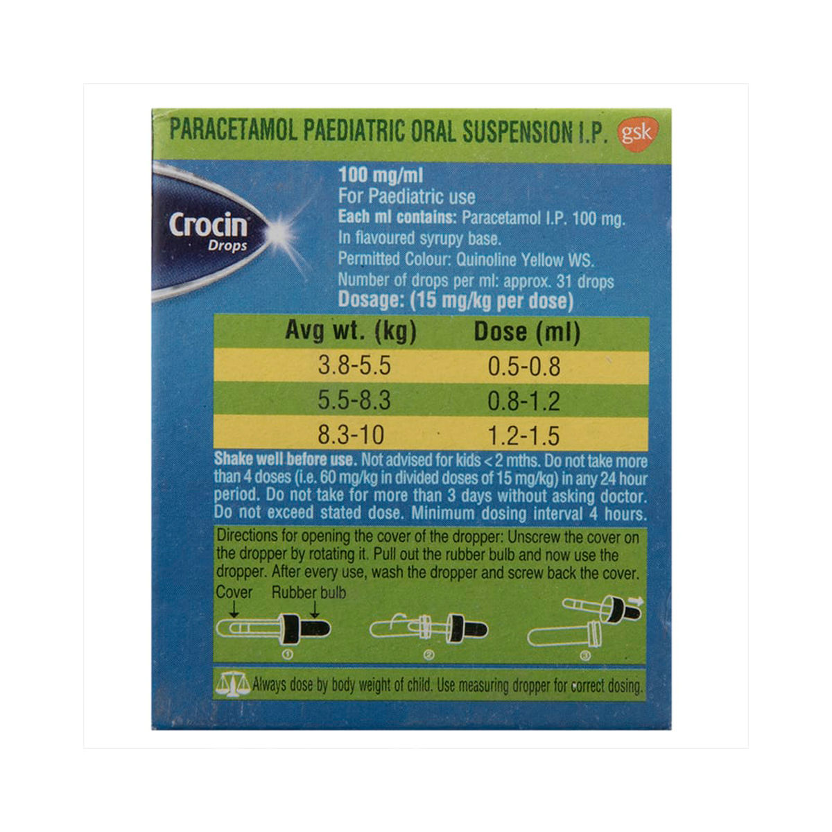 Crocin Oral Drop, 15 ml Price, Uses, Side Effects, Composition - Apollo ...
