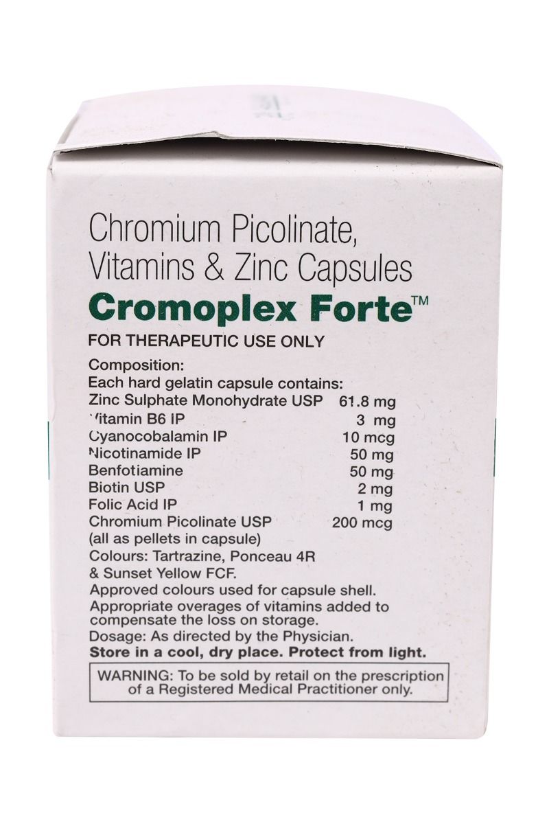 Cromoplex Forte Capsule 10's Price, Uses, Side Effects, Composition ...