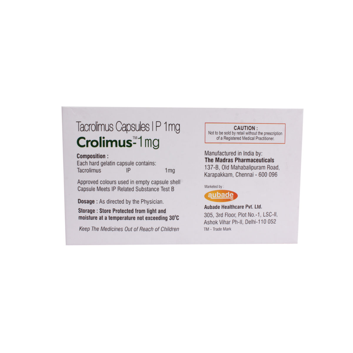 Crolimus-1mg Capsule 10's Price, Uses, Side Effects, Composition ...