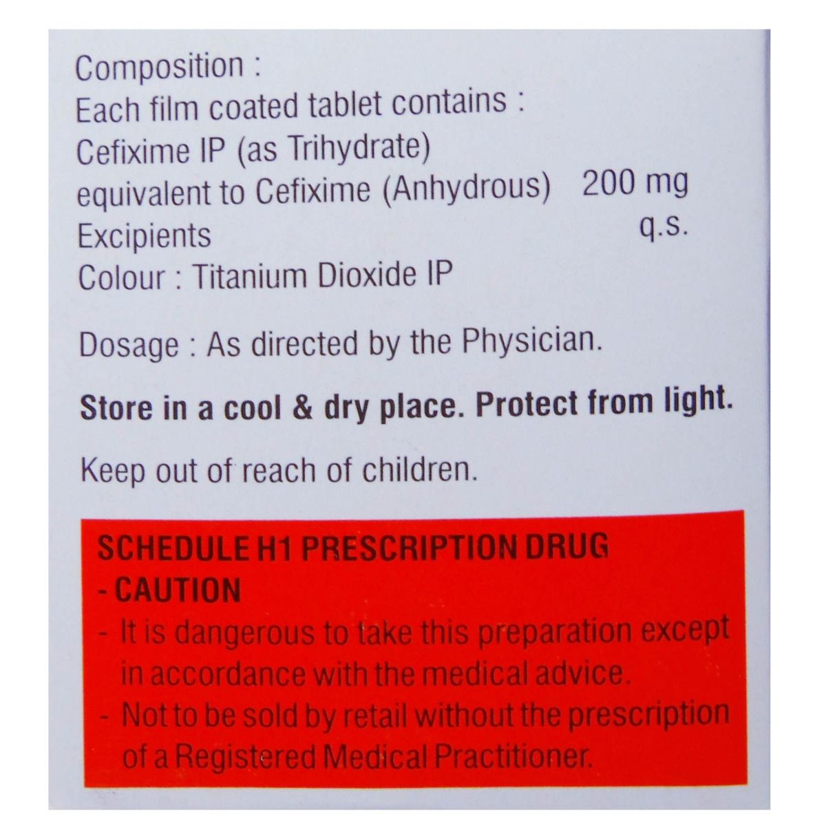 Ctax O 200 mg Tablet 10's Price, Uses, Side Effects, Composition ...