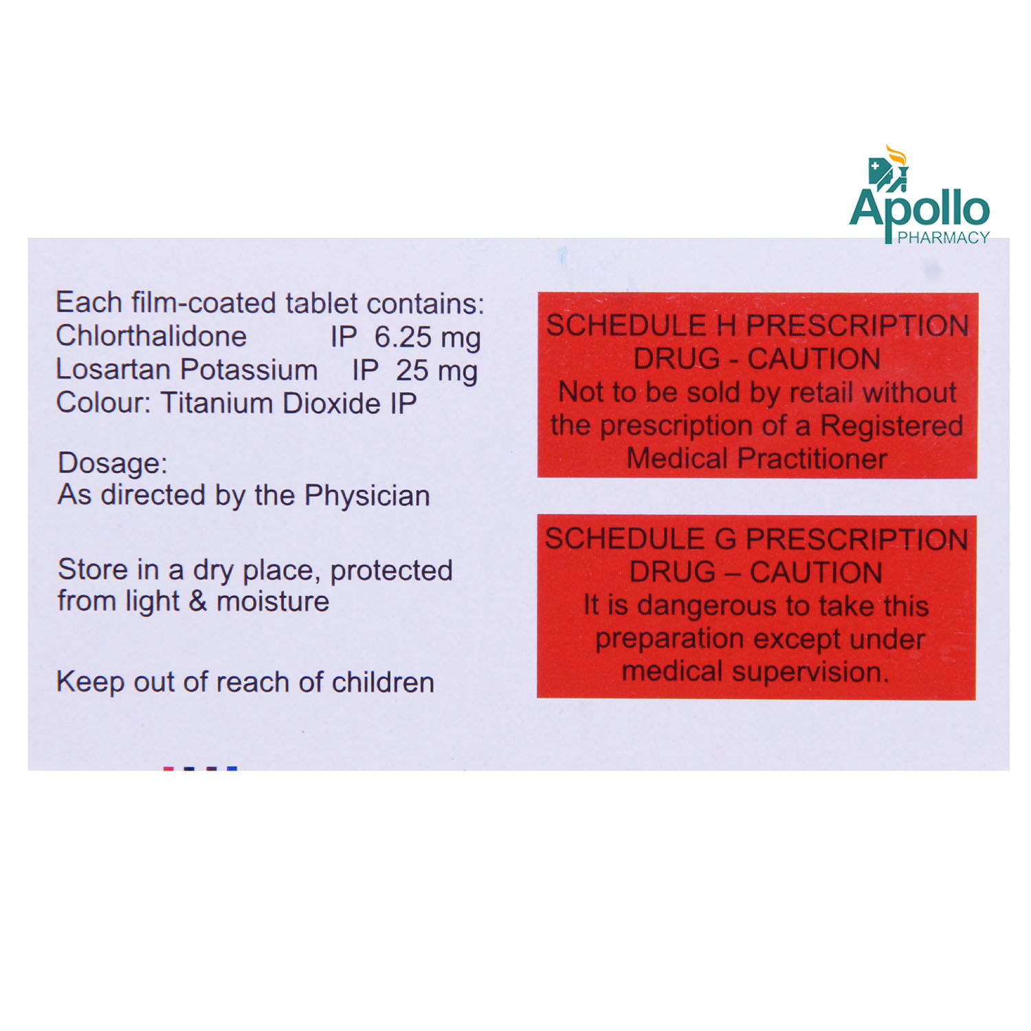 CTD L 6.25 /25MG TABLET Price, Uses, Side Effects, Composition - Apollo ...