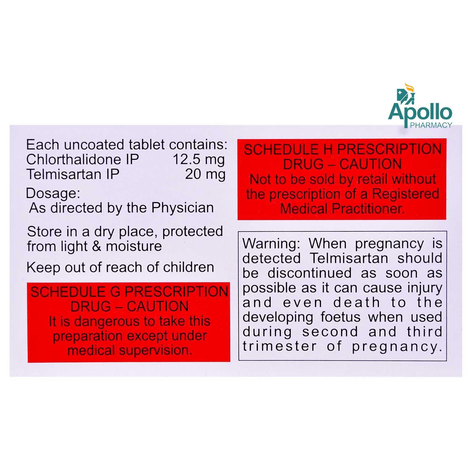 CTD T 12.5/20MG TABLET Price, Uses, Side Effects, Composition - Apollo ...