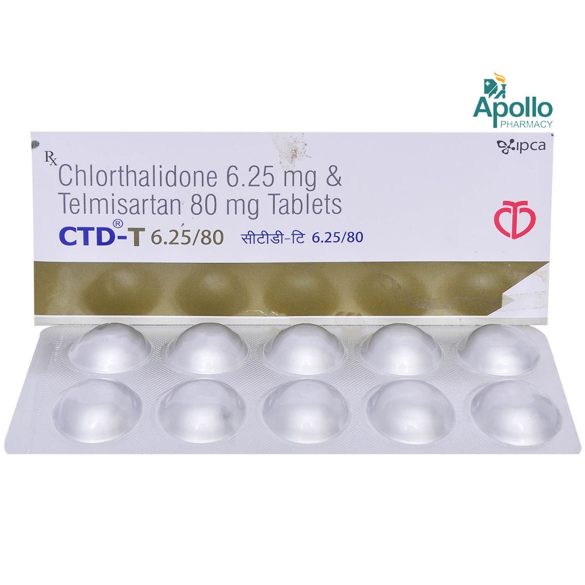 Ctd-T 6.25/80 Tablet 10's Price, Uses, Side Effects, Composition ...