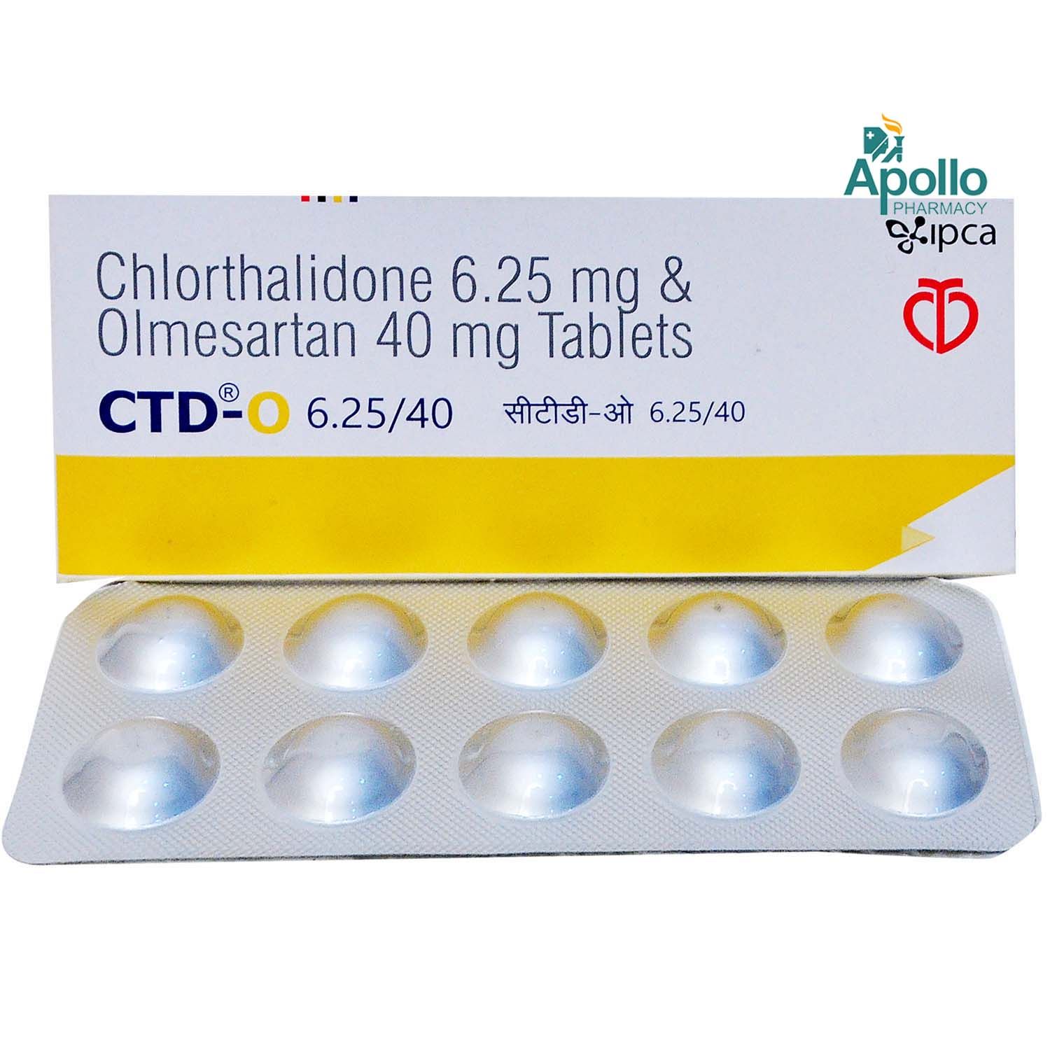 CTD-O 6.25/40 Tablet 10's Price, Uses, Side Effects, Composition ...