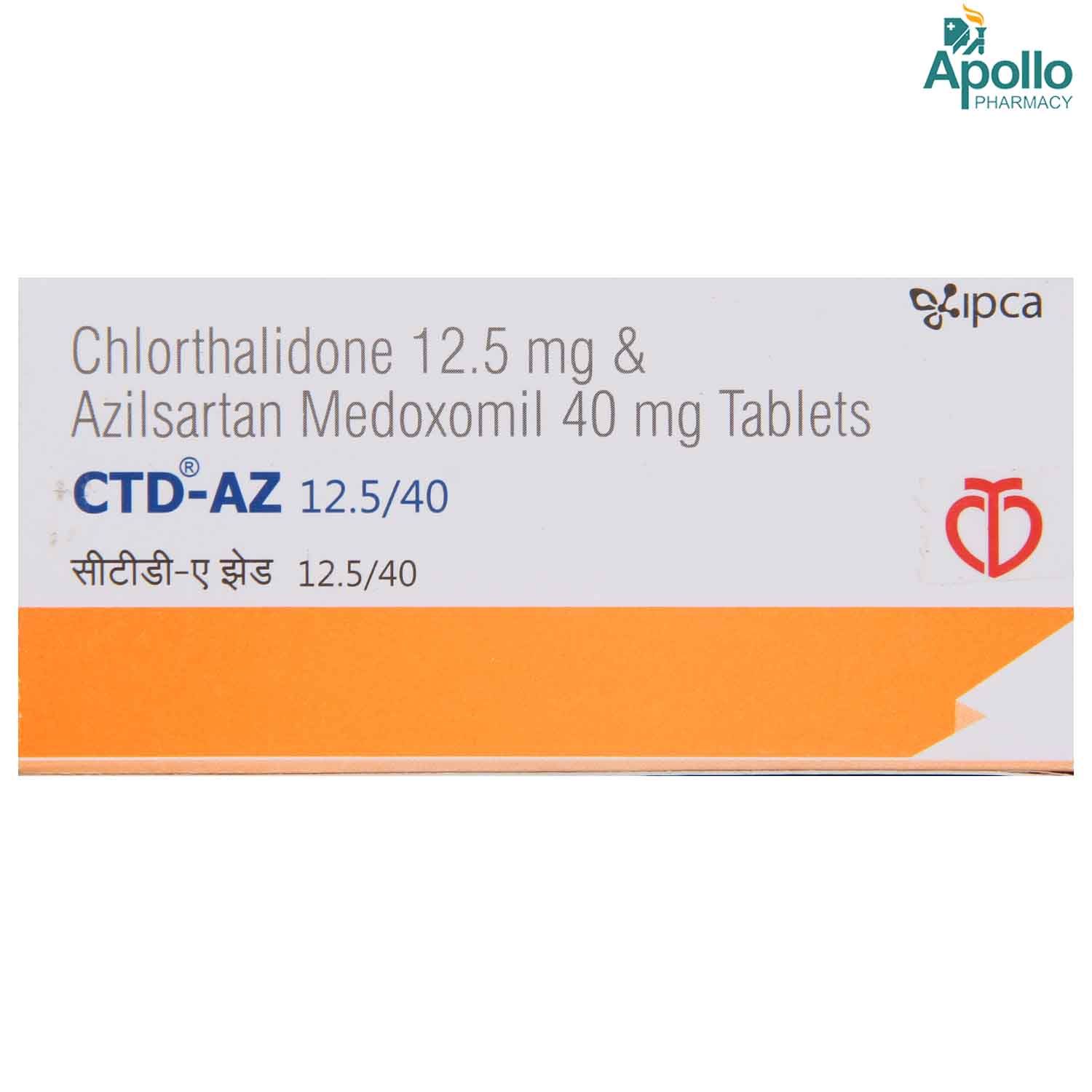 CTD AZ 40/12.5MG TABLET 10'S Price, Uses, Side Effects, Composition ...