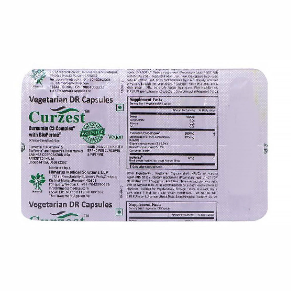 Curzest Vegetarian DR, 10 Capsules Price, Uses, Side Effects ...