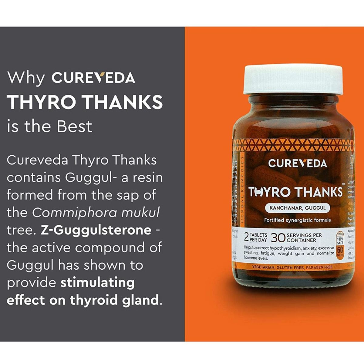 Cureveda Thyro Thanks, 60 Tablets Price, Uses, Side Effects ...