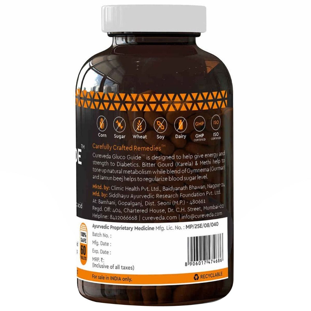 Cureveda Gluco Guide, 60 Tablets Price, Uses, Side Effects, Composition ...