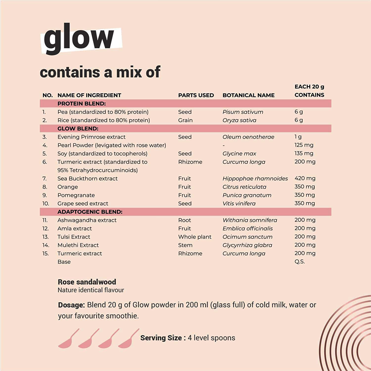 Cureveda Glow Adaptogenic Beauty Protein Powder, 300 gm Price, Uses ...