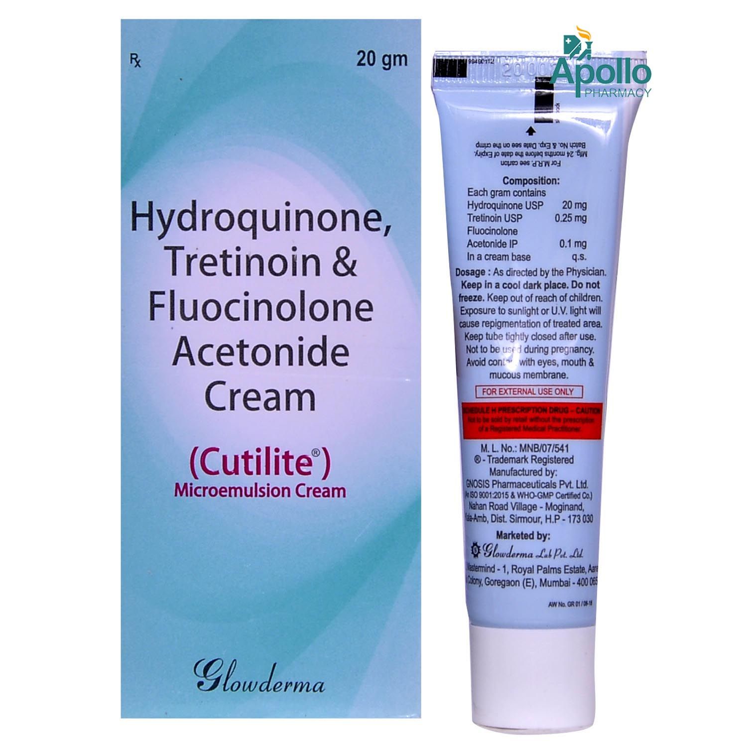Cutilite Cream Price, Uses, Side Effects, Composition - Apollo Pharmacy