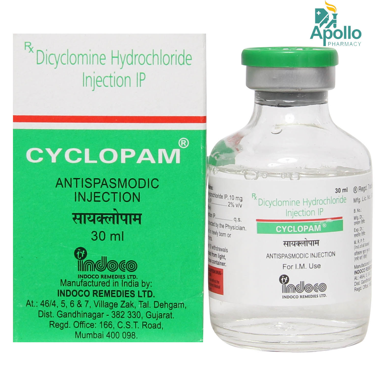 CYCLOPAM INJECTION 30ML Price, Uses, Side Effects, Composition - Apollo ...