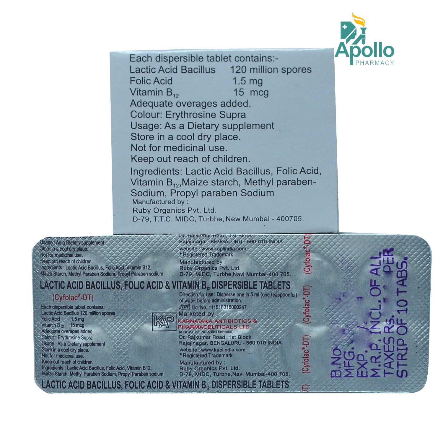 Cyfolac-DT Tablet 10's Price, Uses, Side Effects, Composition - Apollo ...