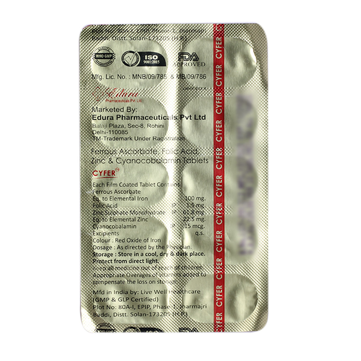 Cyfer Capsule 10's Price, Uses, Side Effects, Composition - Apollo Pharmacy