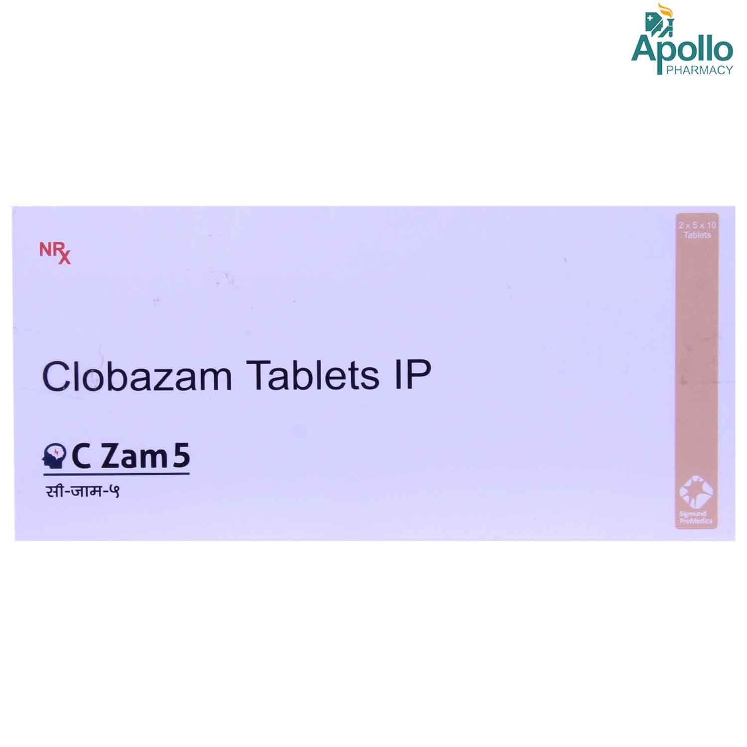 CZAM 5MG TABLET Price, Uses, Side Effects, Composition - Apollo Pharmacy