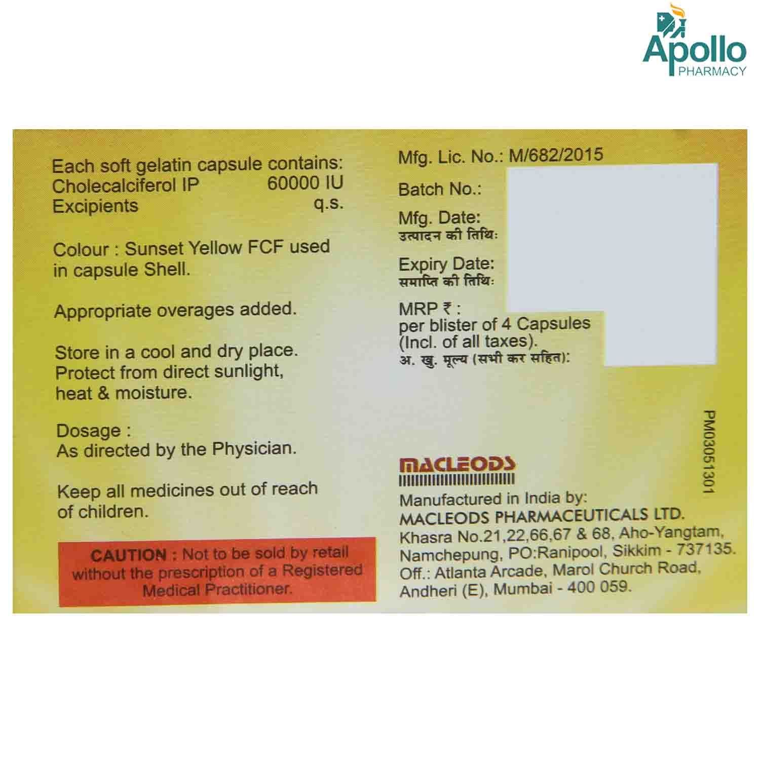 D3-Extra Capsule 4's Price, Uses, Side Effects, Composition - Apollo ...