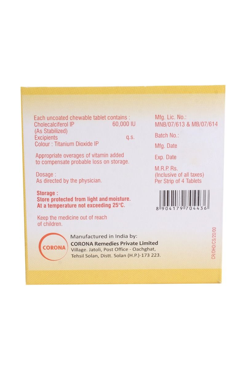 D3 Hd 60k Tablet 4's Price, Uses, Side Effects, Composition - Apollo ...