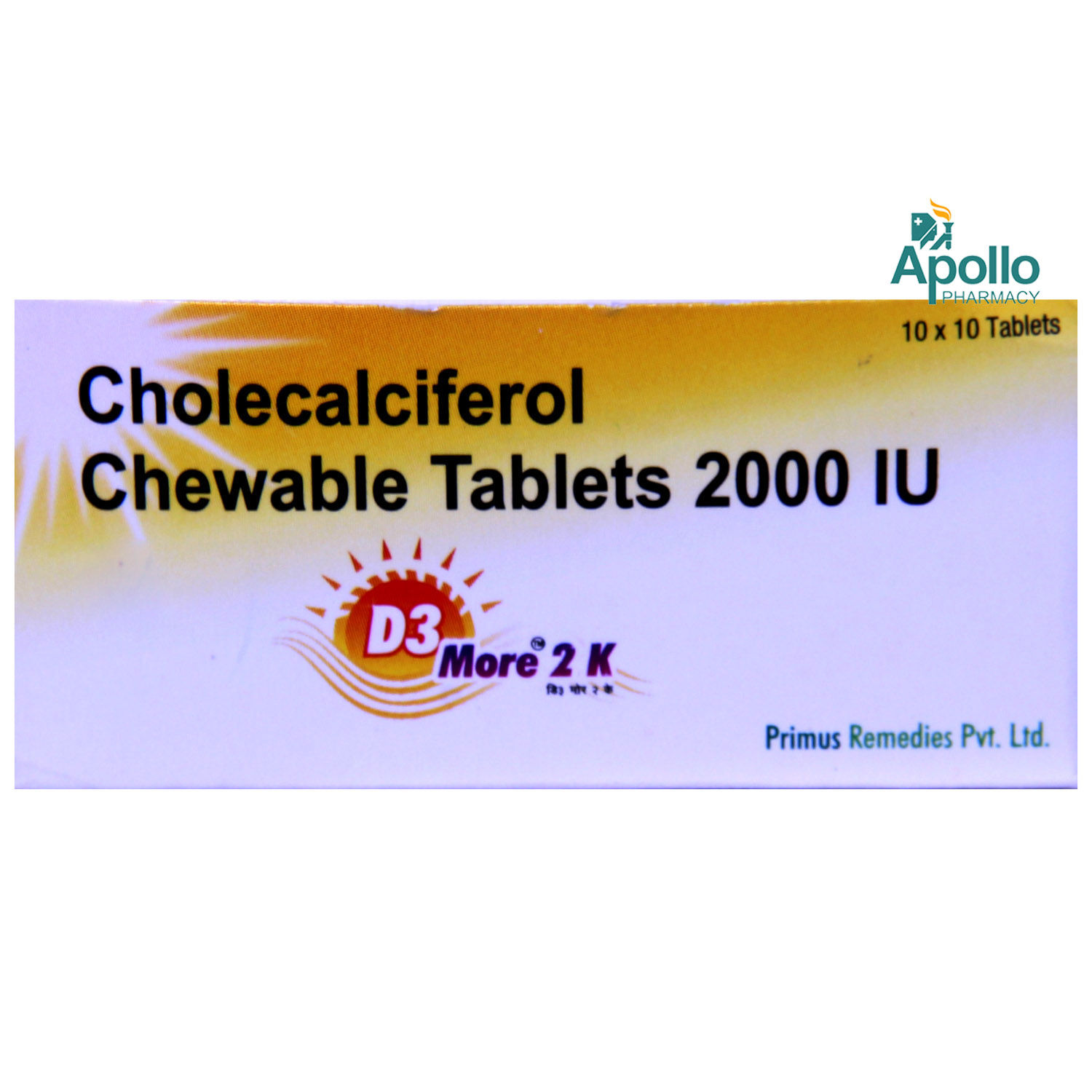 D3 MORE 2K CHEWABLE TABLET 10'S Price, Uses, Side Effects, Composition ...