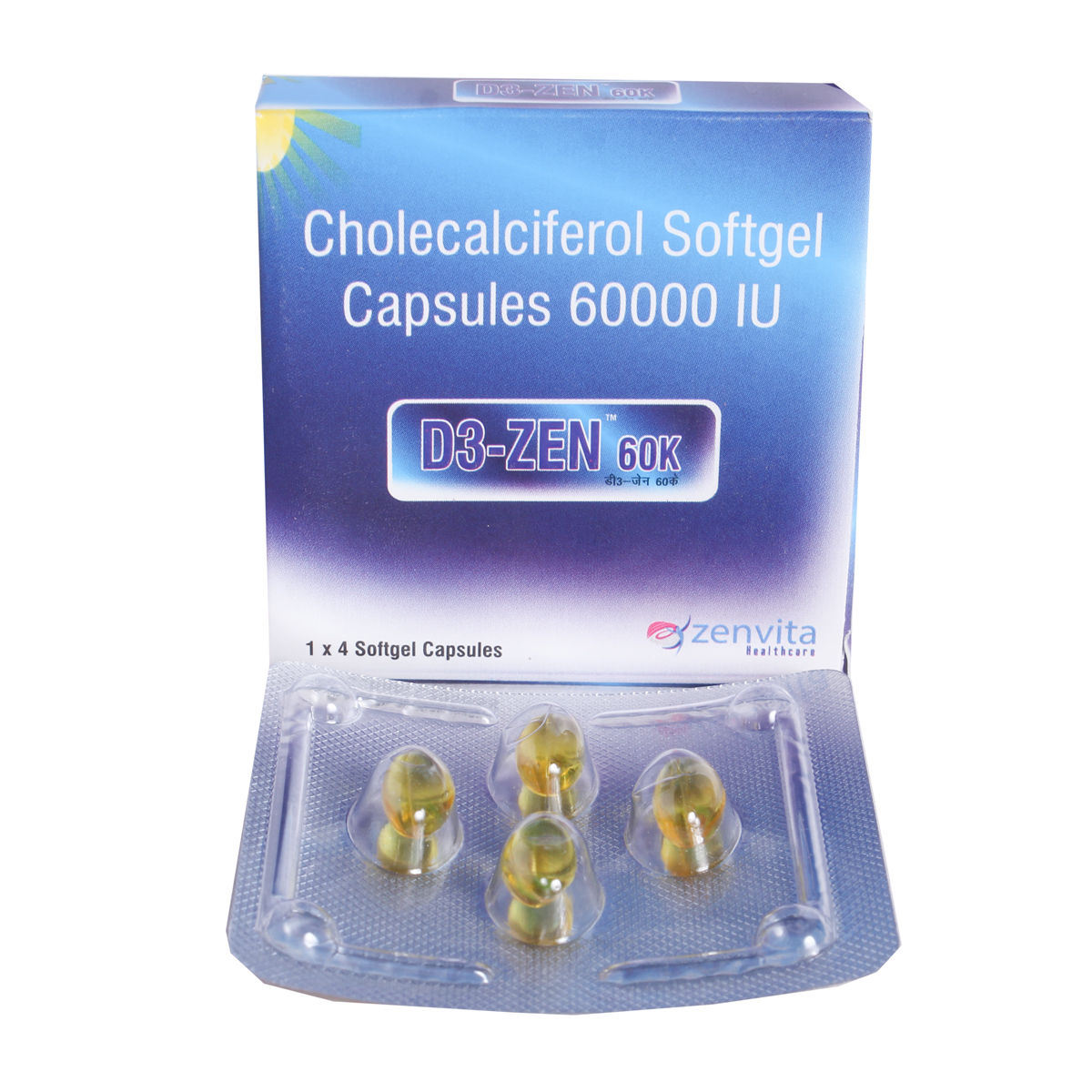 D3 Zen 60k Tablet 4's Price, Uses, Side Effects, Composition - Apollo ...