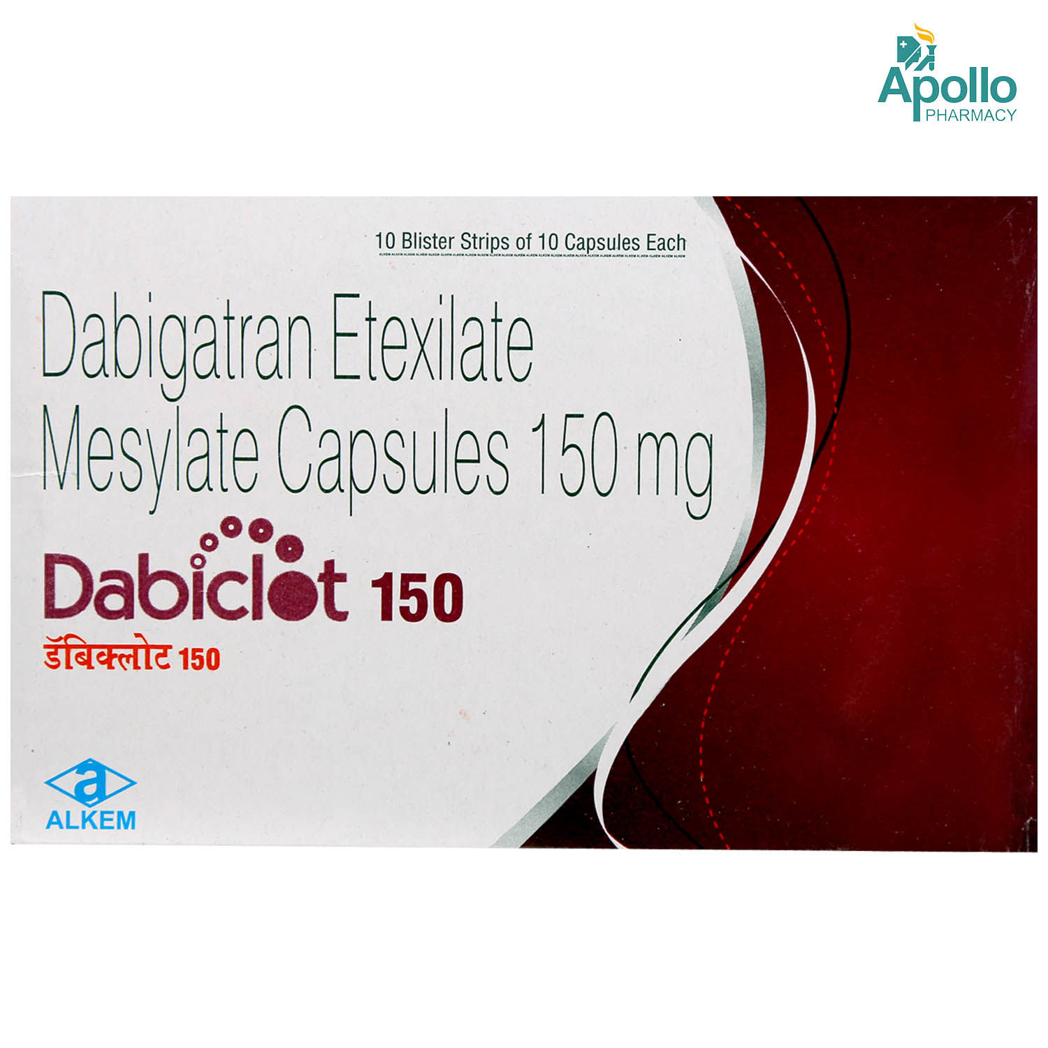 Dabiclot 150 Capsule 10's Price, Uses, Side Effects, Composition ...
