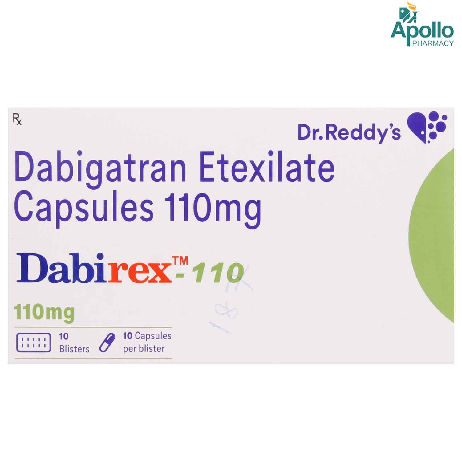 Dabirex-110 Capsule 10's Price, Uses, Side Effects, Composition ...