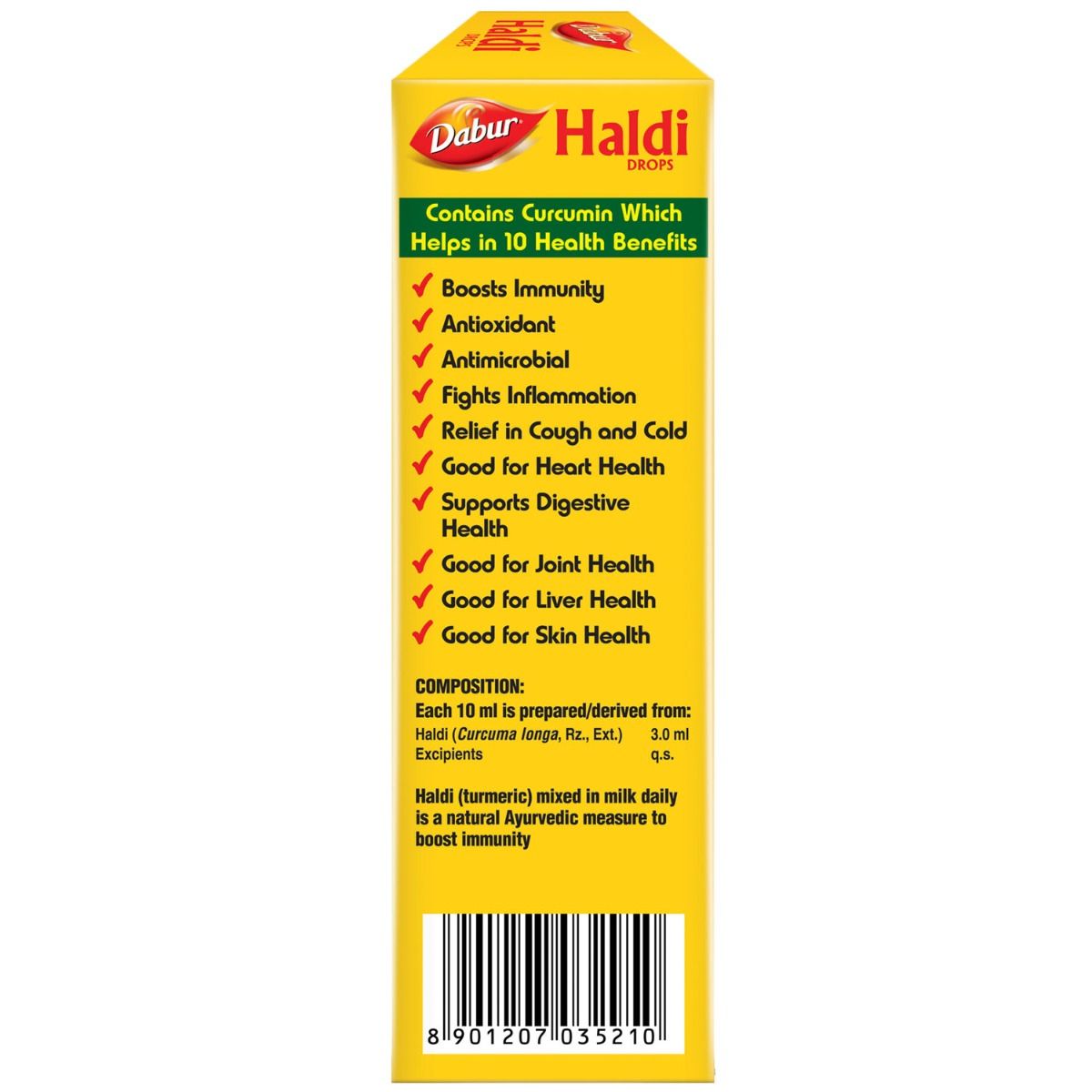 Dabur Haldi Immunity Booster Drops, 30 ml Price, Uses, Side Effects ...