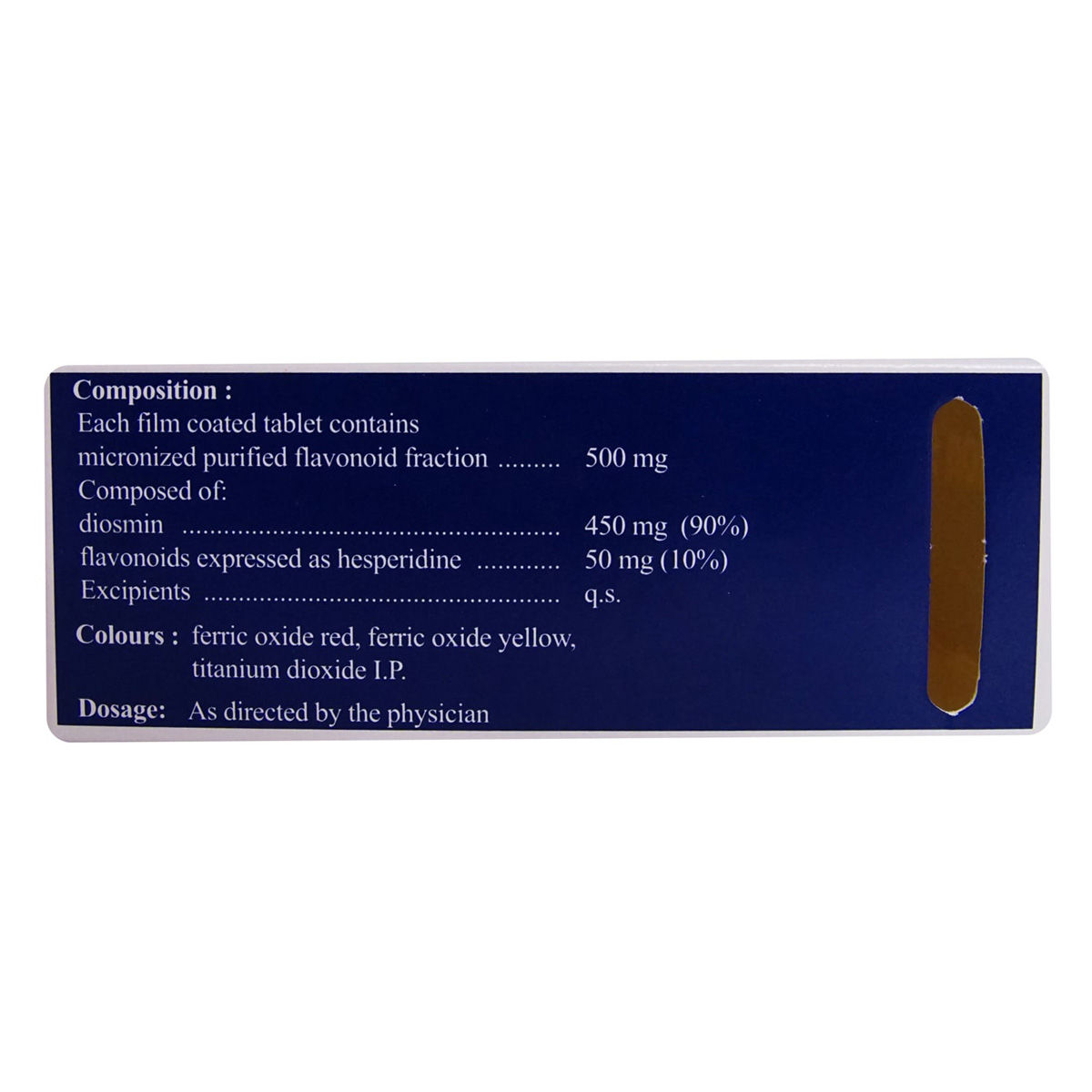 Daflon 500 mg Tablet 10's Price, Uses, Side Effects, Composition ...