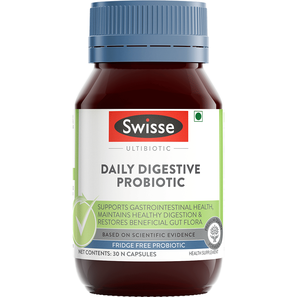 Swisse Ultibiotic Daily Digestive Probiotic, 30 Capsules Price, Uses ...