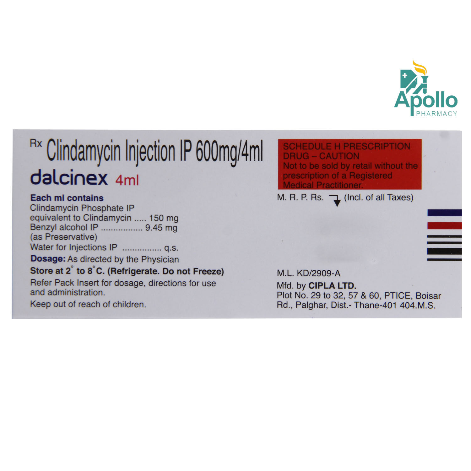 DALCINEX 600MG INJECTION 4ML Price, Uses, Side Effects, Composition ...