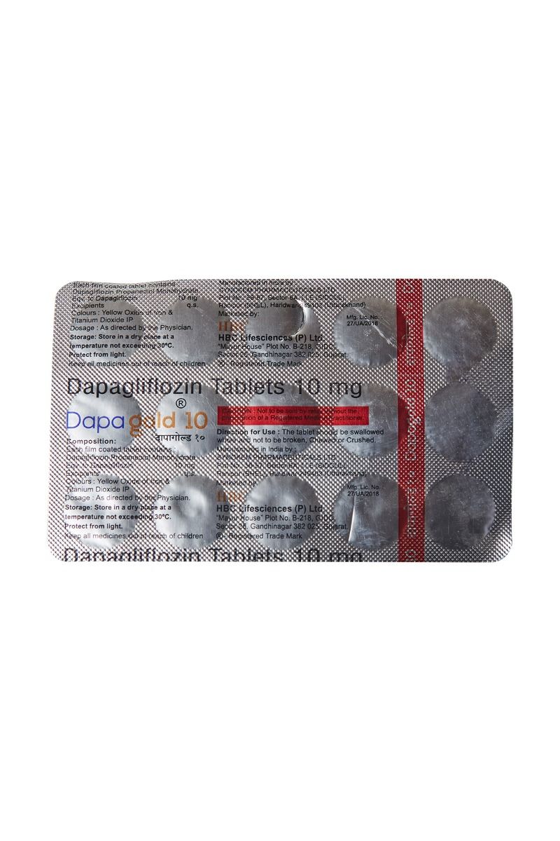 DAPAGOLD 10 TABLETS 15'S Price, Uses, Side Effects, Composition ...
