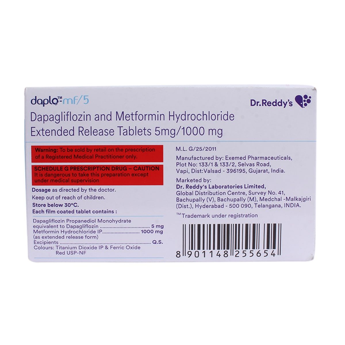 Daplo-MF 5 Tablet 10's Price, Uses, Side Effects, Composition - Apollo ...