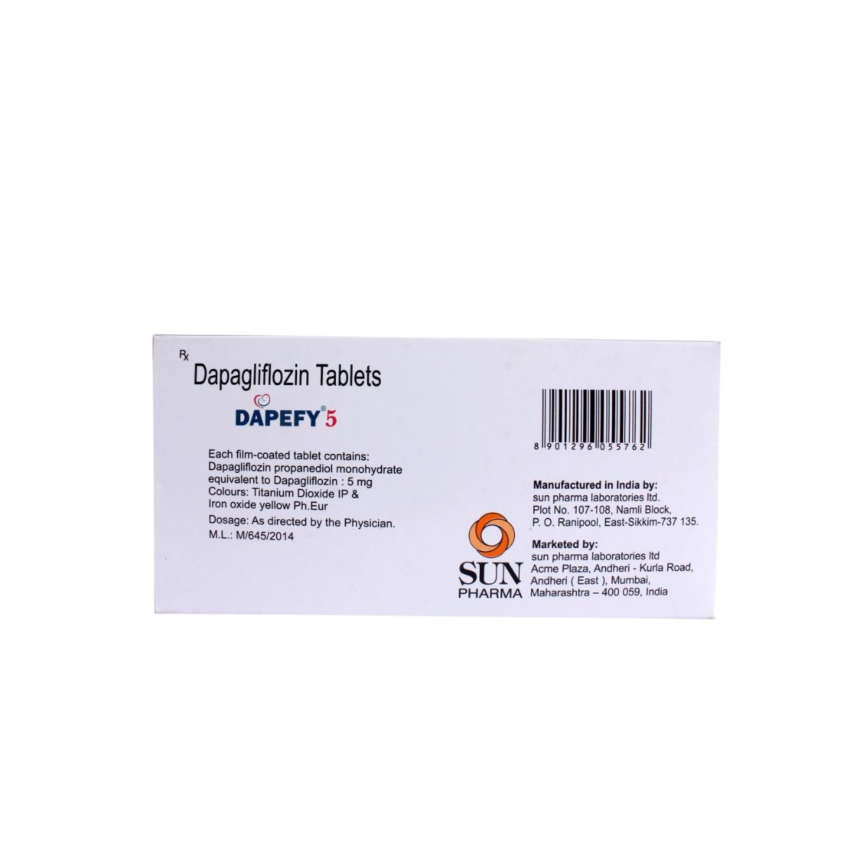 Dapefy 5 Tablet 14's Price, Uses, Side Effects, Composition - Apollo ...