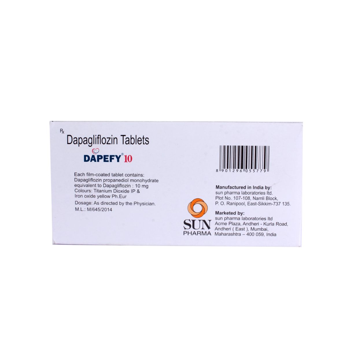 Dapefy 10 Tablet 14's Price, Uses, Side Effects, Composition - Apollo ...