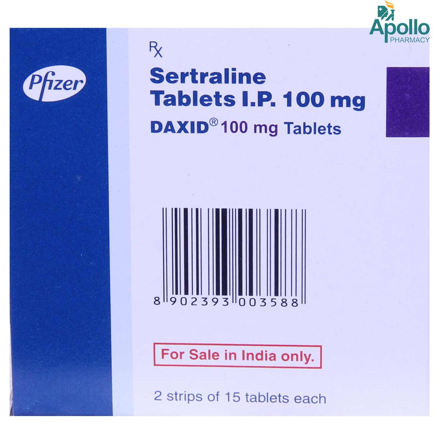 Daxid 100 Tablet 15's Price, Uses, Side Effects, Composition - Apollo ...